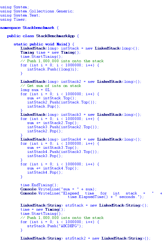 Listing 4 Benchmark For Java Generics